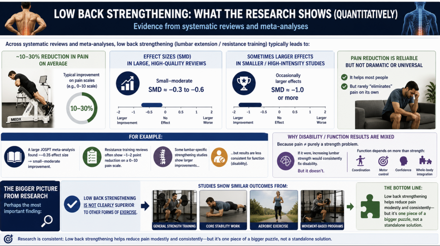 Better For Back Pain? Low Back Exercises Or Functional Training ...